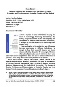 Kildea – Review of Jackson, Religious Education (2020) | Jeff Kildea